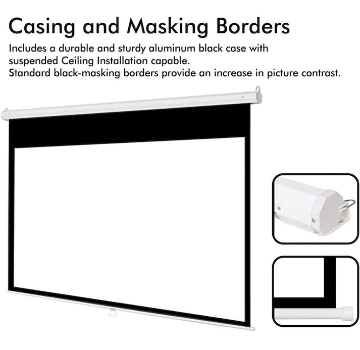 Inlight Motorised Projector Screen (16:9 Format) - For Home Use ...