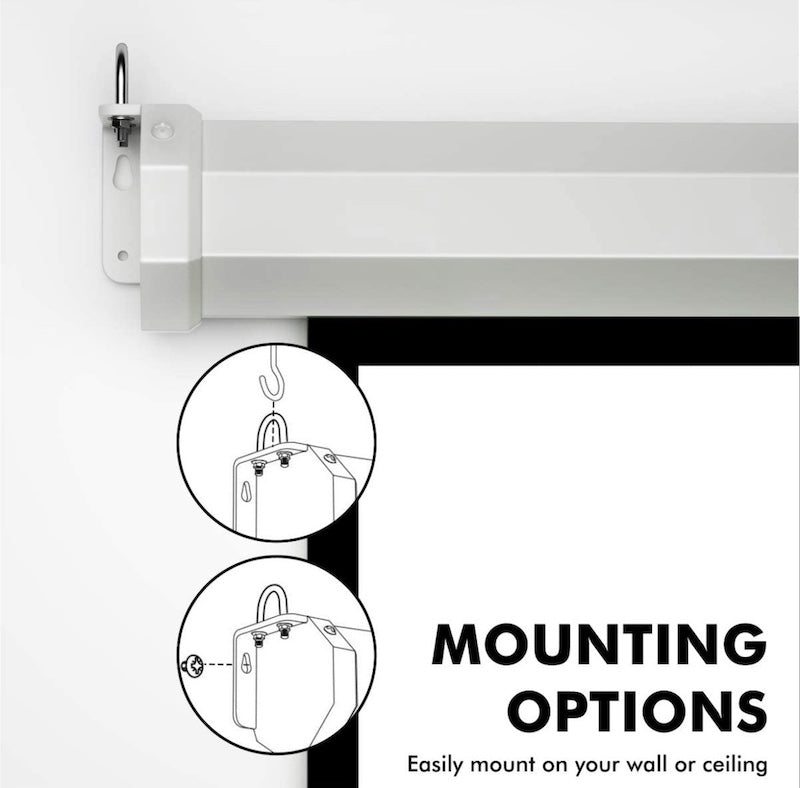 Inlight Motorised Projector Screen (16:9 Format) - For Home Use ...